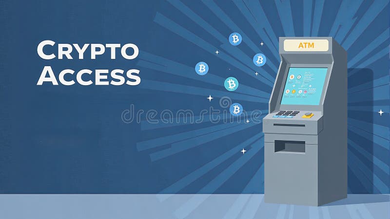 Crypto ATM Machine Access Illustration Stock Illustration ...