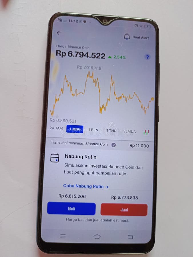 Crypto Coin Binance, the Price is Soaring Now. Editorial Photo - Image ...