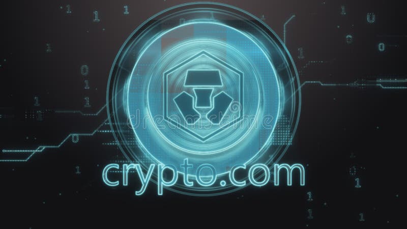 Crypto Com Cryptocurrency Symbol Editorial Photography - Illustration ...