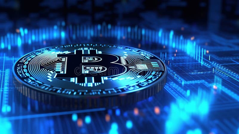 Crypto Currency Background with Various of Shiny Silver and Golden ...