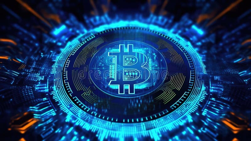 Crypto Currency Background with Various of Shiny Silver and Golden ...