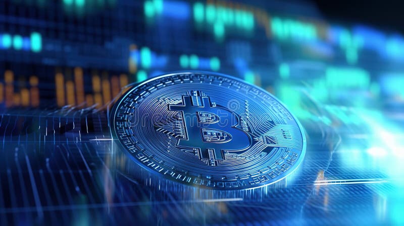 Crypto Currency Background with Various of Shiny Silver and Golden ...