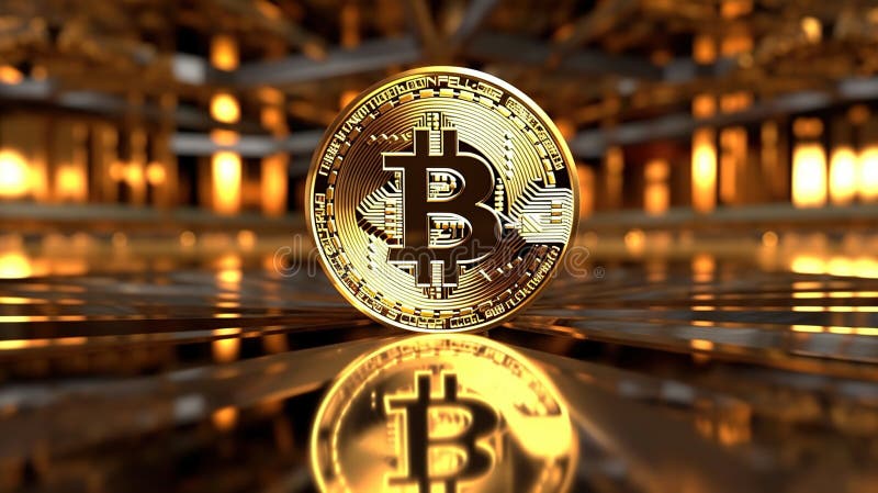 Crypto Currency Background with Various of Shiny Silver and Golden ...