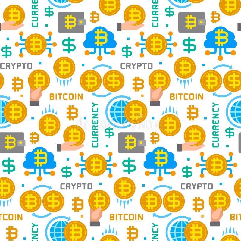 Bitcoin Seamless Pattern Stock Illustrations – 3,308 Bitcoin Seamless ...