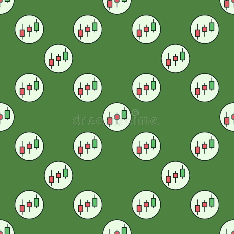 Crypto Currency Candlestick Chart Vector Investment and Trading Colored ...