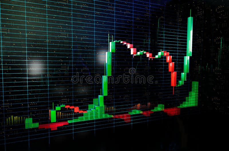 Crypto currency chart stock illustration. Illustration of investment ...