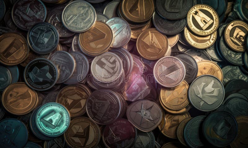 Crypto Currency Coins Demonstrating the Variety and Versatility of ...