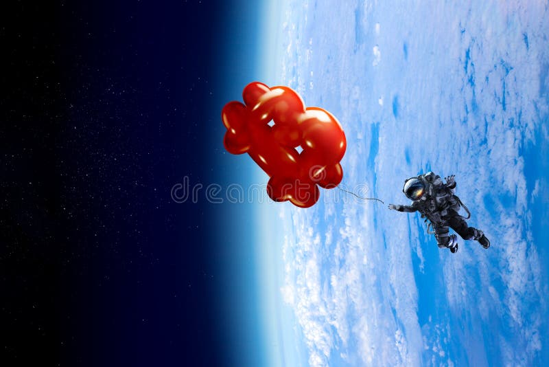Crypto Currency Space. 3d Rendering Stock Photo - Image of spaceman ...