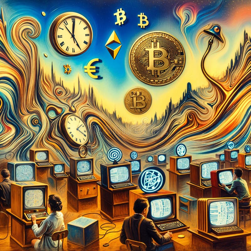 "Crypto Evolution" Stock Illustration - Illustration of tech, trend ...