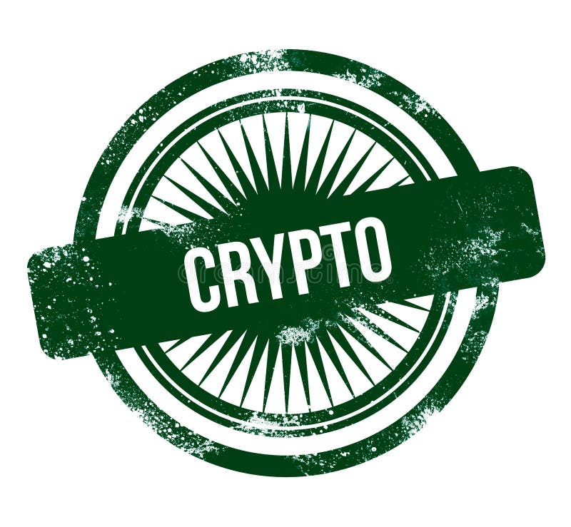 Crypto - Green Grunge Stamp Stock Illustration - Illustration of ...