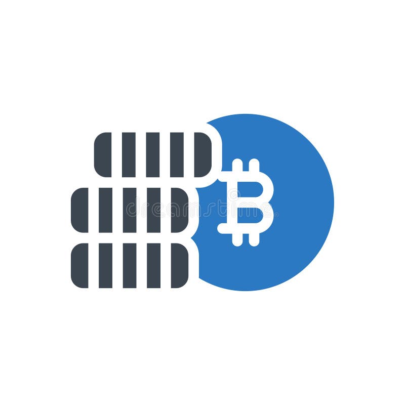 Crypto Vector Glyph Color Icon Stock Vector - Illustration of dark ...