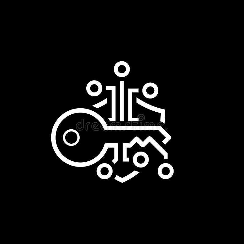 Crypto Key Management Icon. Stock Vector - Illustration of system ...