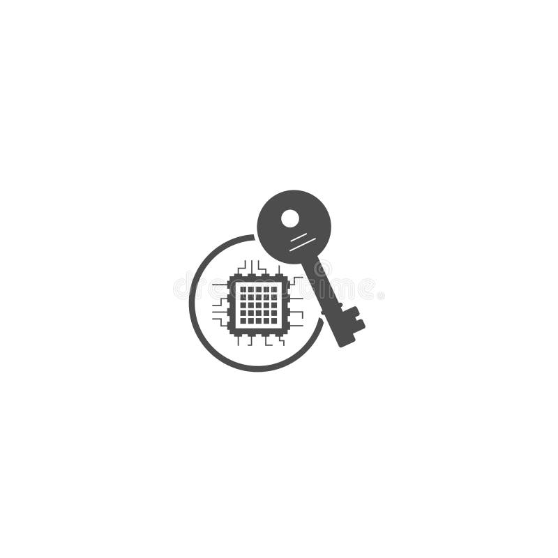 Crypto Key Vector Icon Crypto Key Simple Icon Stock Illustration ...