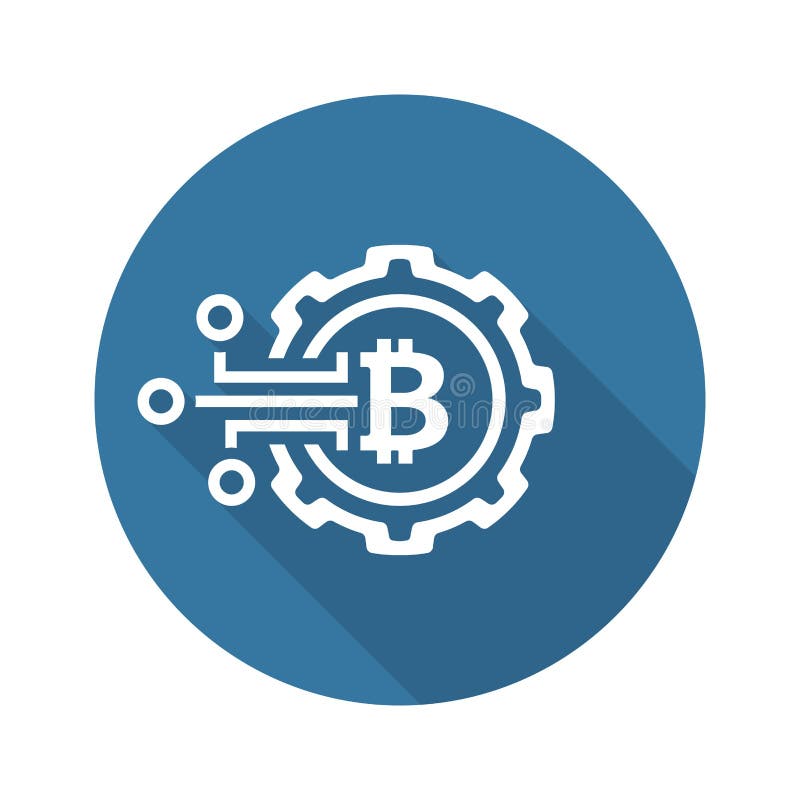 Crypto Technology Icon. stock vector. Illustration of blockchain ...