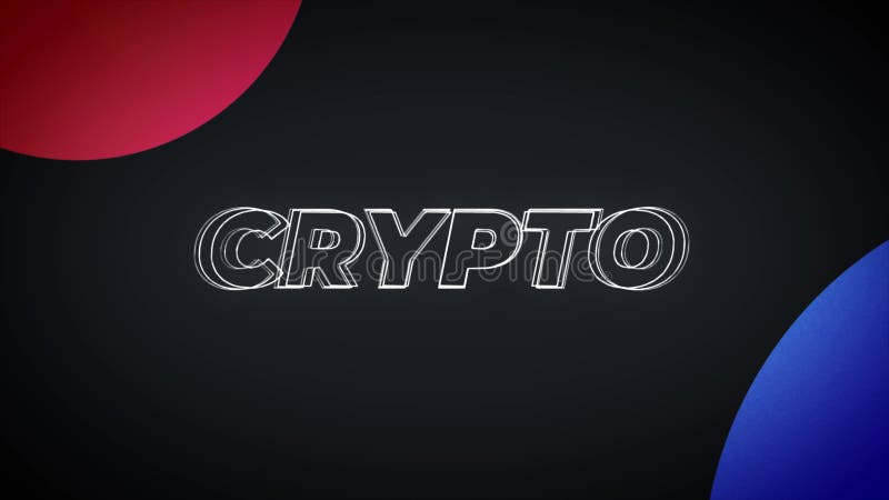 Crypto Text Animation Background Stock Video - Video of symbol ...