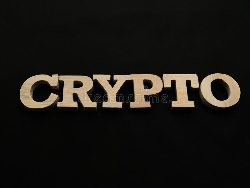 Crypto, Text Words Typography Written with Wooden Letter, Future ...