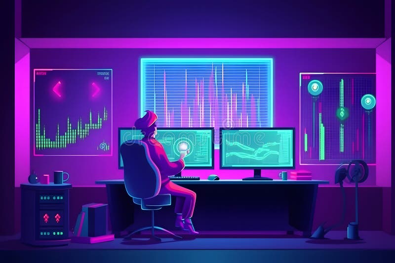 Crypto Trader Investor Analyst Broker Interface. Neural Network AI ...