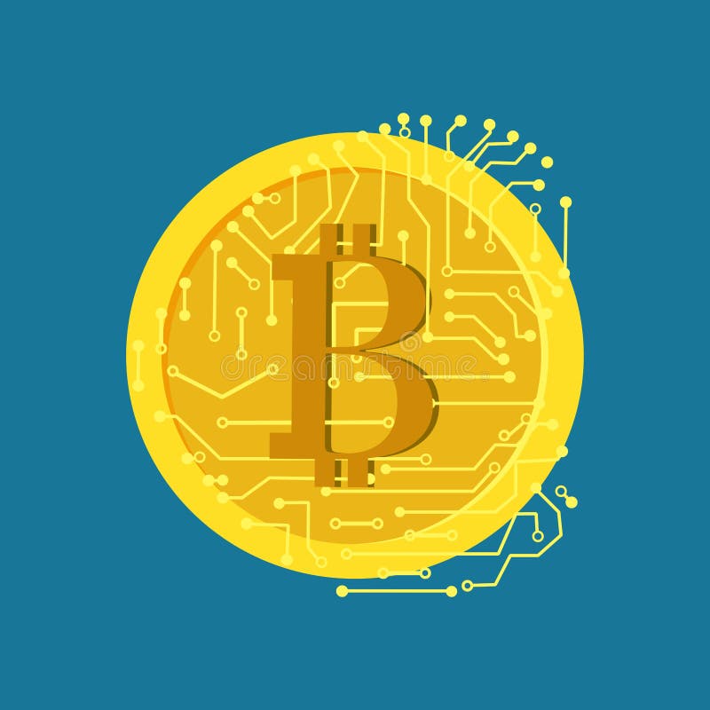 Cryptocurrency Bitcoin the Future Coin. Virtual Cryptocurrency Concept ...
