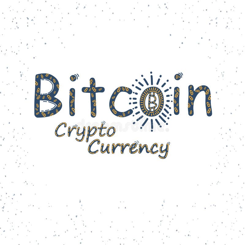 CryptoCurrency , Bitcoin stock vector. Illustration of coin - 106540392