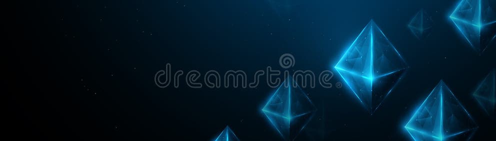 Cryptocurrency Blockchain Technology Background. Fintech. 3d Blue ...