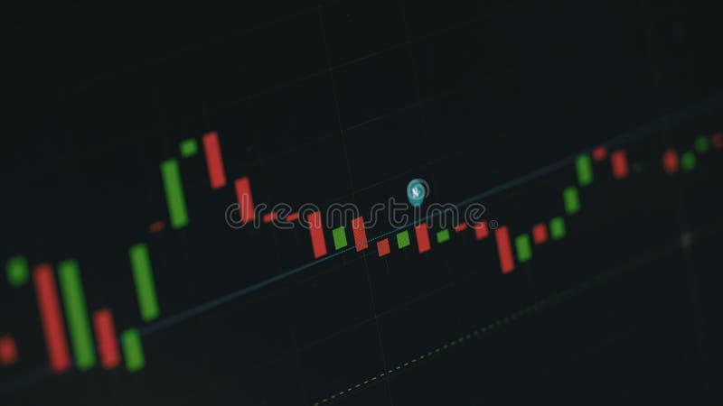 Cryptocurrency Chart, Bitcoin Graph Rising Stock Video - Video of ...