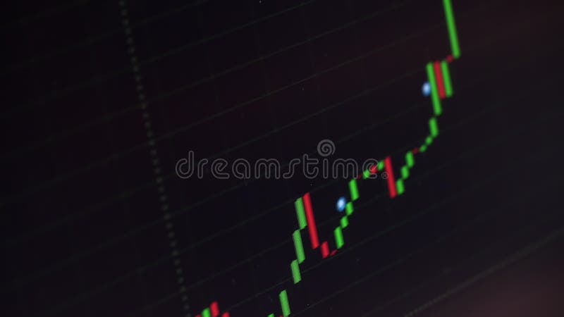 Cryptocurrency Chart, Bitcoin Graph Rising Stock Video - Video of forex ...