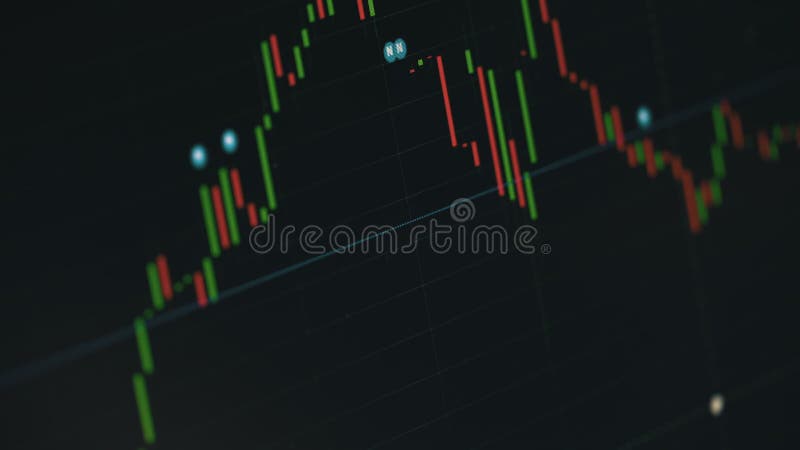 Cryptocurrency Chart, Bitcoin Graph Rising Stock Video - Video of ...