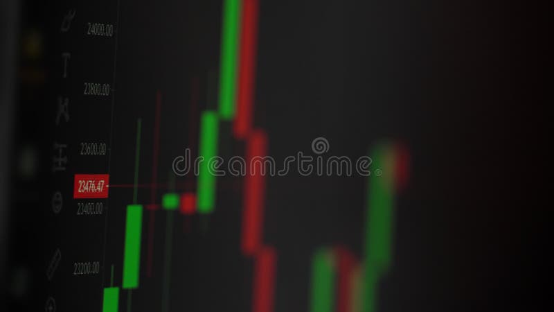 Cryptocurrency Chart, Bitcoin Graph Rising Stock Footage - Video of ...