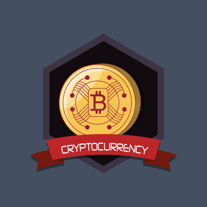 Cryptocurrency Concept Design Stock Vector - Illustration of frame ...