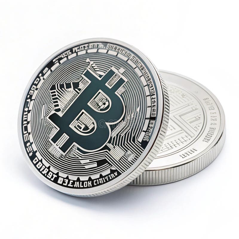 Cryptocurrency Concept Isolated on White Background Stock Illustration ...