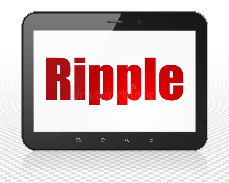 Cryptocurrency Concept: Tablet Pc Computer with Ripple on Display Stock ... Cryptocurrency Concept: Tablet Pc Computer with Ripple on Display Stock ...