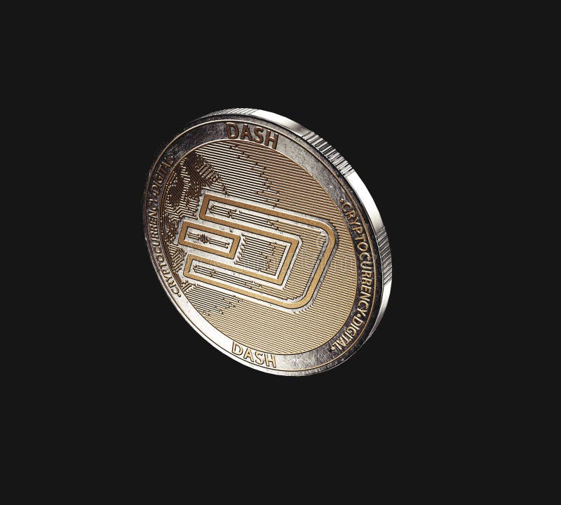 Cryptocurrency Dash Coin stock illustration. Illustration of ebusiness ...