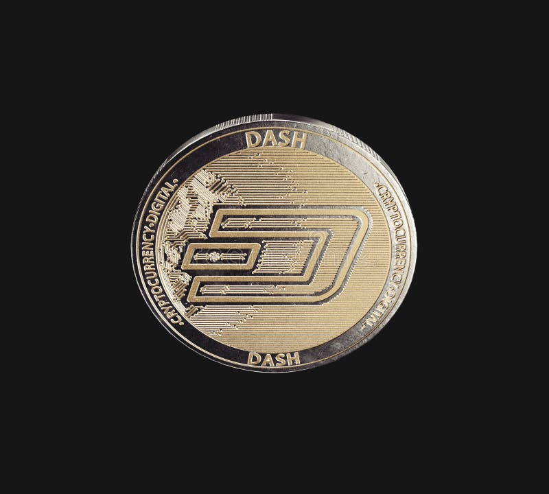 Cryptocurrency Dash Coin stock illustration. Illustration of digital ...