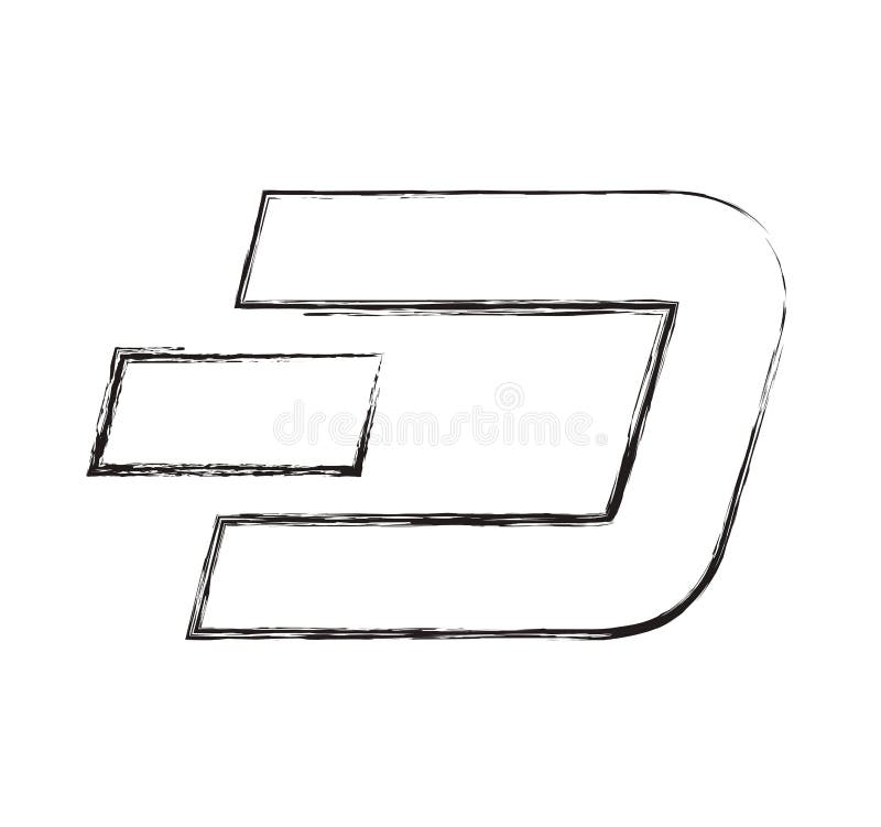 Cryptocurrency Dash Symbol Isolated Icon Stock Vector - Illustration of ...
