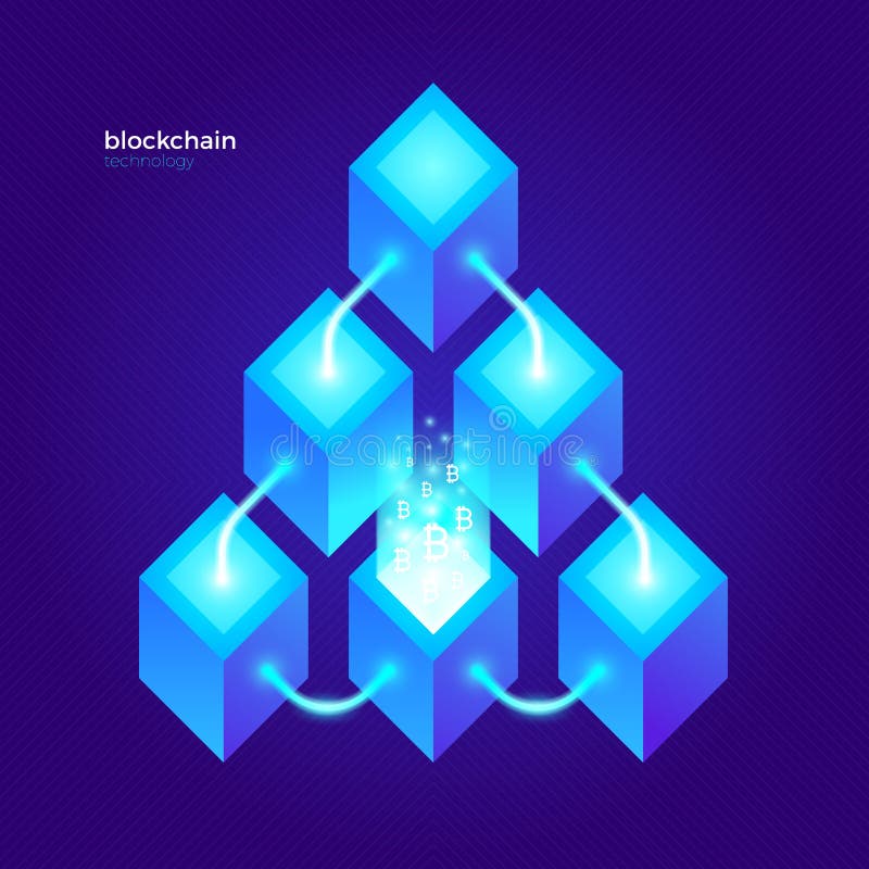 Cryptocurrency Data Abstract Design. Blockchain Illustration Concept ...