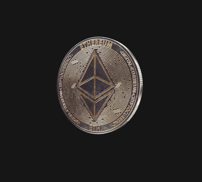 Cryptocurrency Ethereum Coin Editorial Image - Illustration of currency ...
