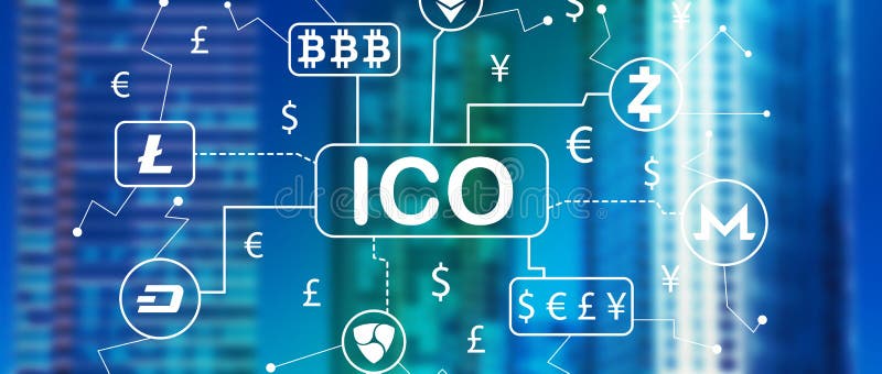 Cryptocurrency ICO theme stock photo. Image of cryptocurrency - 175955802