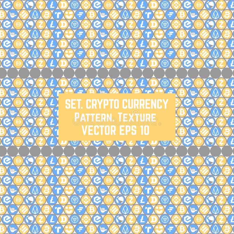 A Pattern of Cryptocurrency Logos Editorial Photography - Illustration ...