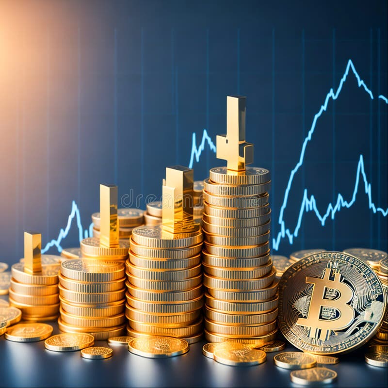 Cryptocurrency Market Digital Finance Concept, Generative Ai Stock ...