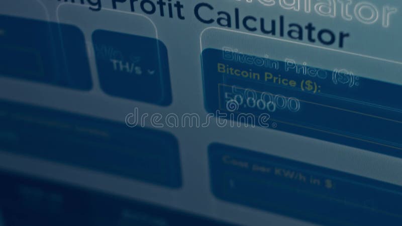Contour Effect Of Cryptocurrency Mining On A Computer Screen The Algorithm Of The Computer