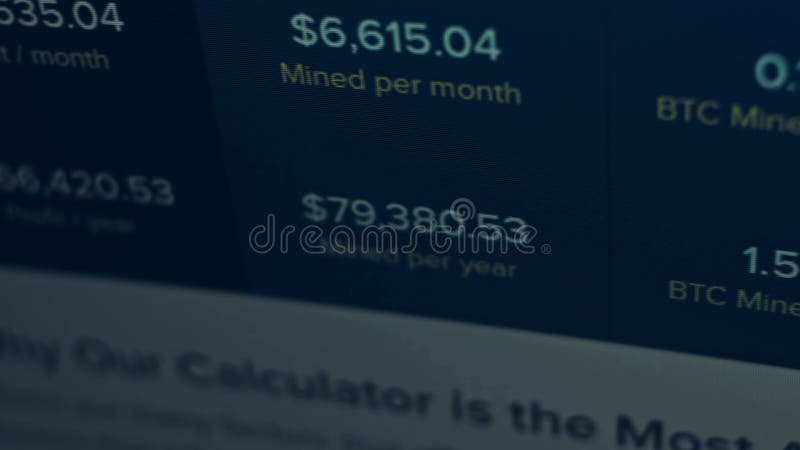 Contour Effect Of Cryptocurrency Mining On A Computer Screen The Algorithm Of The Computer
