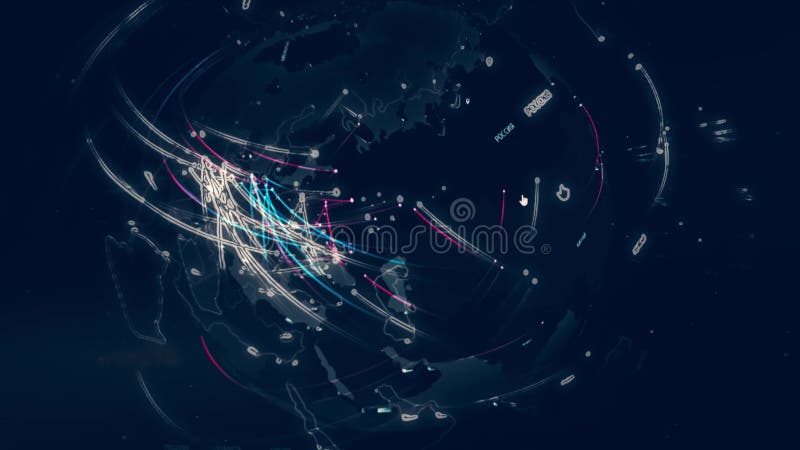 Contour Effect Of Cryptocurrency Mining On A Computer Screen The Algorithm Of The Computer