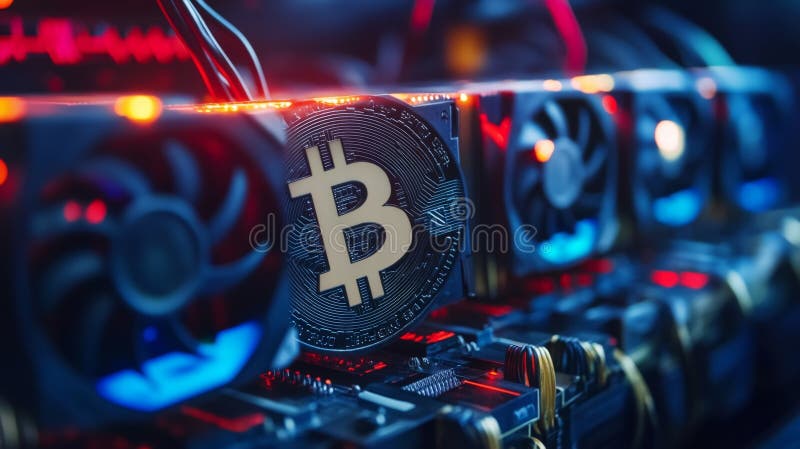 Cryptocurrency Mining Farm with Advanced Graphics Processing Units ...