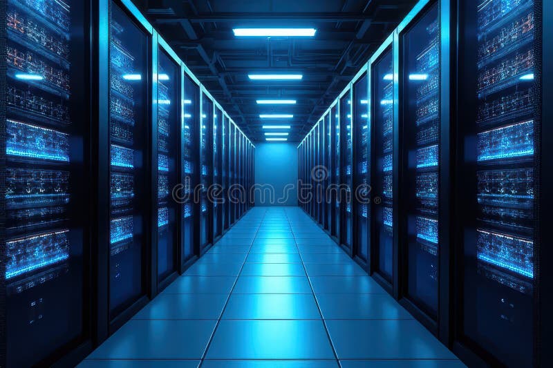 Cryptocurrency Mining Server Architecture Stock Illustration ...