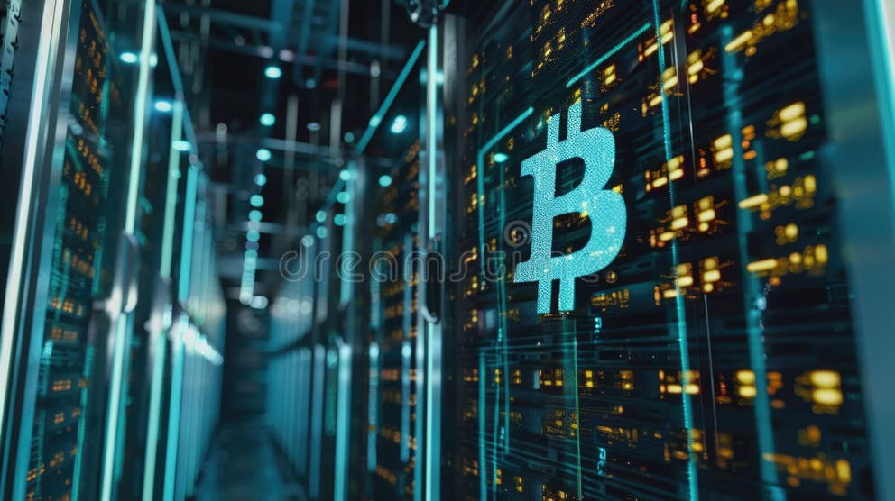 Cryptocurrency Mining Server Stock Photo - Image of cryptocurrency ...