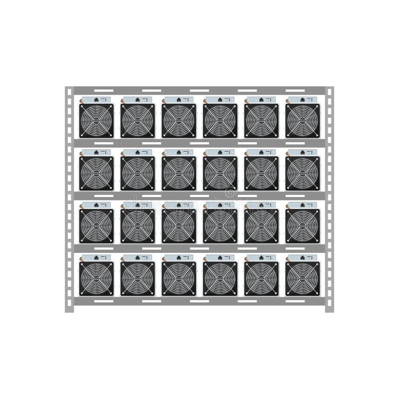 Computer Server Rack Isometric 3D Icon Stock Vector - Illustration of ...