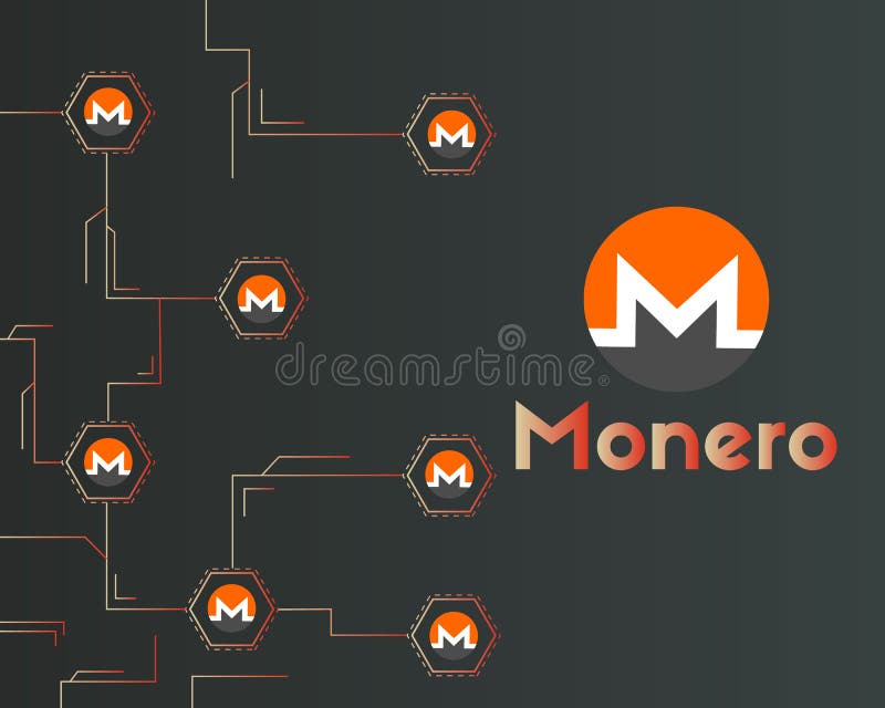 Cryptocurrency Monero Network Technology Background Collection Editorial Photography ...
