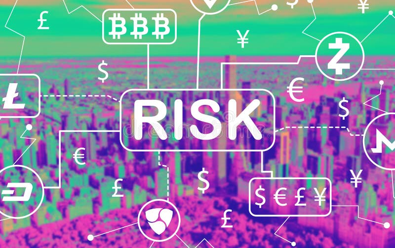 Cryptocurrency risk theme stock image. Image of diagram - 175091261