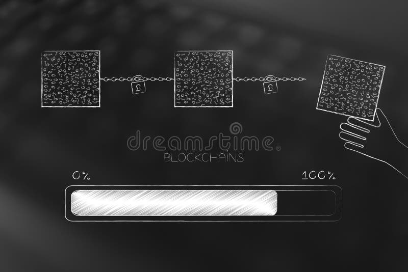 Coin and Progress Bar Loading, Saving Process Stock Illustration ...