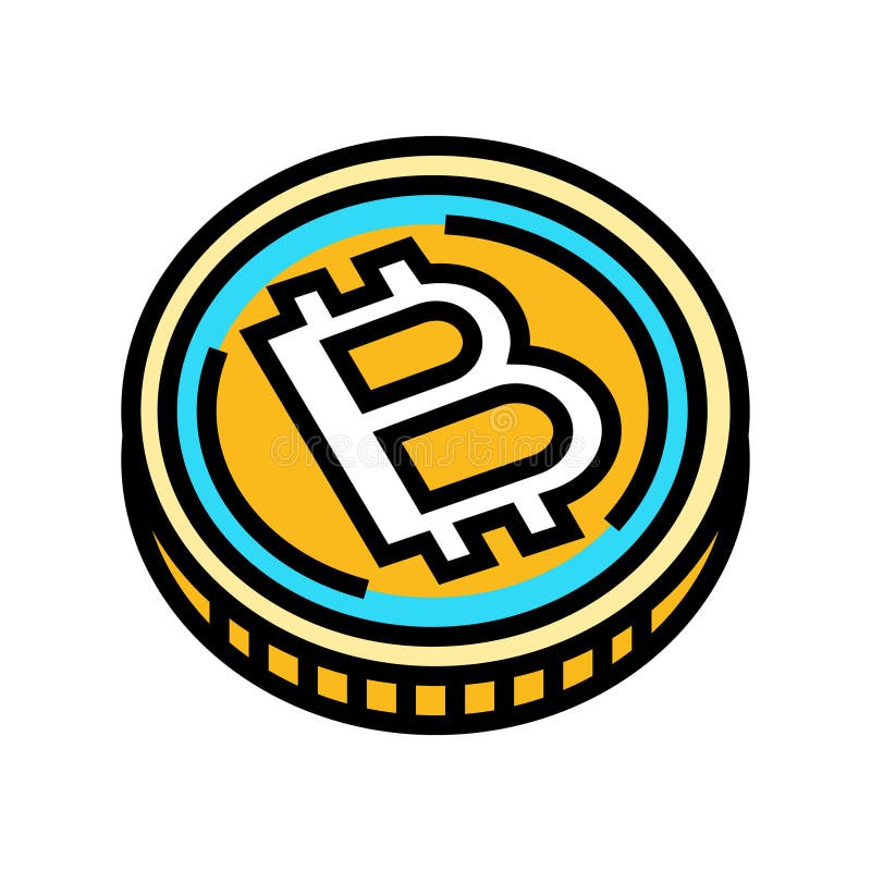 Cryptocurrency Token Cryptocurrency Mining Color Icon Vector ...